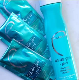 Malibu C Un-Do-Goo Shampoo (12 Packets) - Clarifying Shampoo to Remove Product Build Up + Resins from Hair - Shine Restoring, Moisturizing Cleansing Shampoo