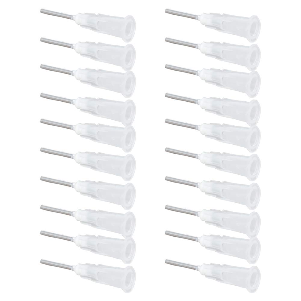 Utoolmart Industrial Dispensing Needle, Industrial Grade Blunt Needle, Stainless Steel Precision Applicator, 17G, Transparent Color, 30pcs