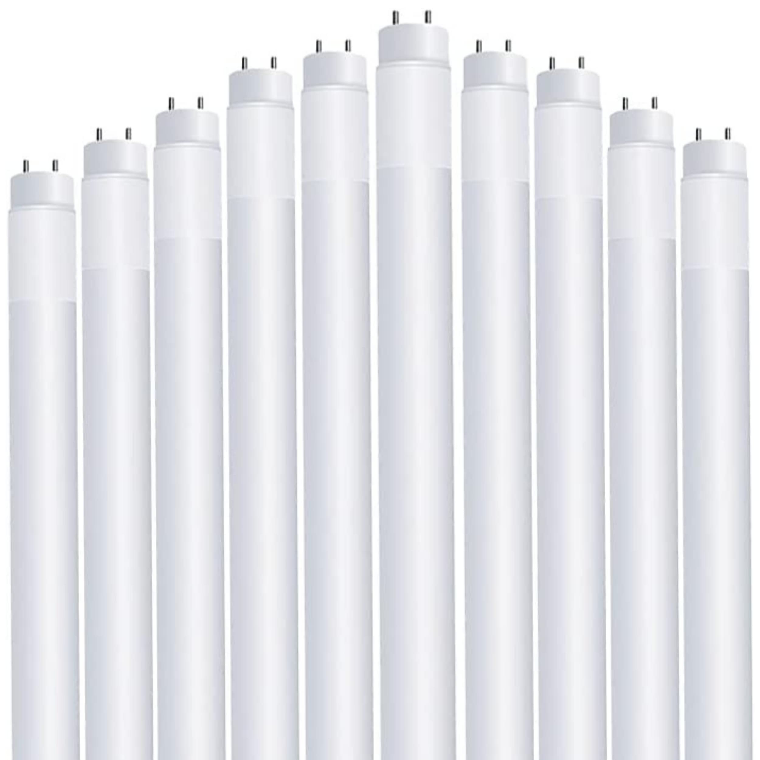Feit Electric LED 4ft Bulbs T8, 32 Watt Equivalent, Type A Tube Light, Plug & Play, T8 LED Tubes, LED Fluorescent Replacement, Frosted, T848/840/LEDG2/2/5, Cool White, 10 Pack