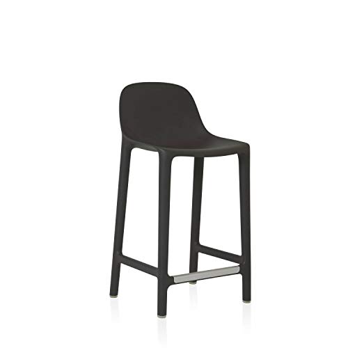 Emeco Broom 24 Counter Stool, Dark Grey