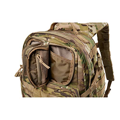 5.11 Tactical Backpack – Rush 24 2.0 – Military Molle Pack, CCW and Laptop Compartment, 37 Liter, Medium, Style 56564, Multicam