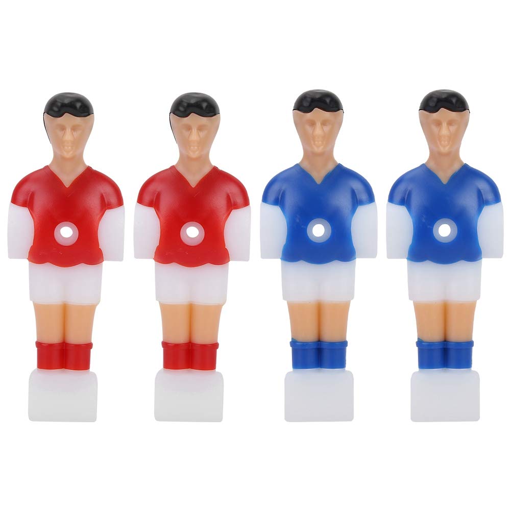 Alomejor Table Soccer Player Football Man Table Guys Man Soccer Player Part 2 Red and 2 Blue for Table Football Replacements Set of 4 pcs