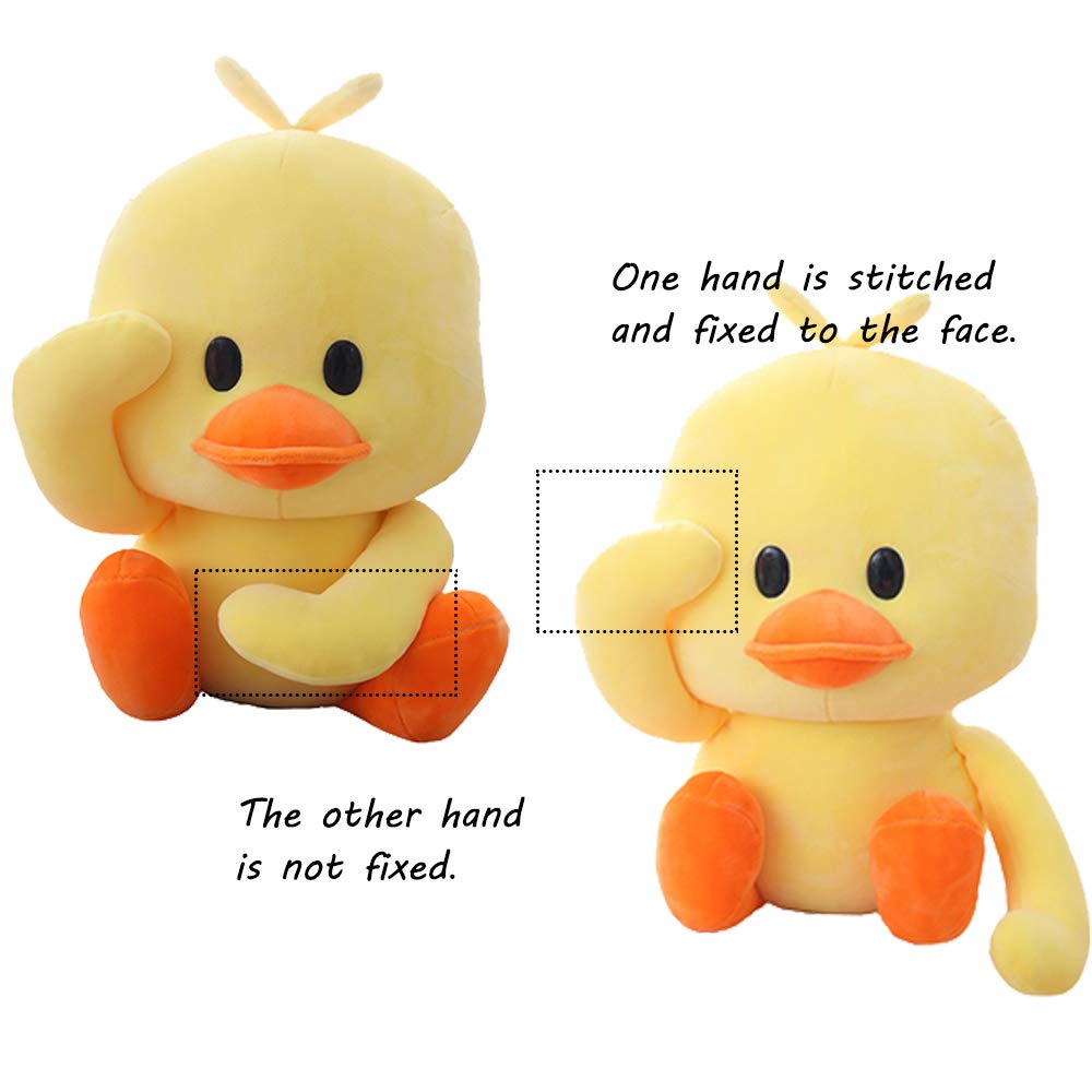 AIXINI 11.8inch Plush Duck Stuffed Animal Soft Toys Yellow Duckling Duckie Stuff, Funny Cuddly Gifts