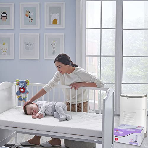 Diaper Pail Refills Increased12% length Compatible with Dekor Plus Diaper Pails Lavender Scent Holds up to 2552 Diapers (4 Pack)