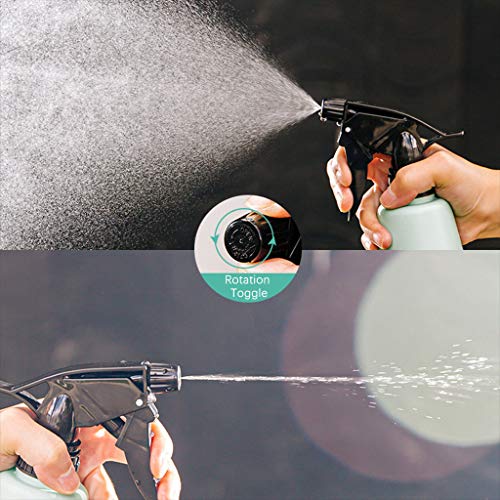 Adjustable Empty Spray Bottle Plastic Water Pot Handheld Pressing Garden Watering Can For Indoor Outdoor House Plants, Pet, Spray (Mint Green_500ml, One Size)