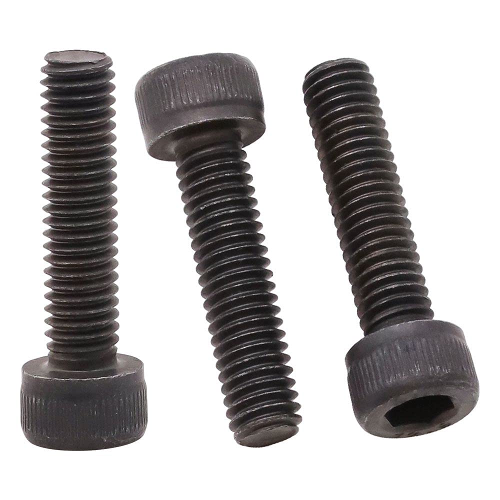 M10-1.5 x 30mm (10 Pack) Alloy Steel Socket Head Cap Screws Grade 12.9 Black Oxide Finish Full Thread