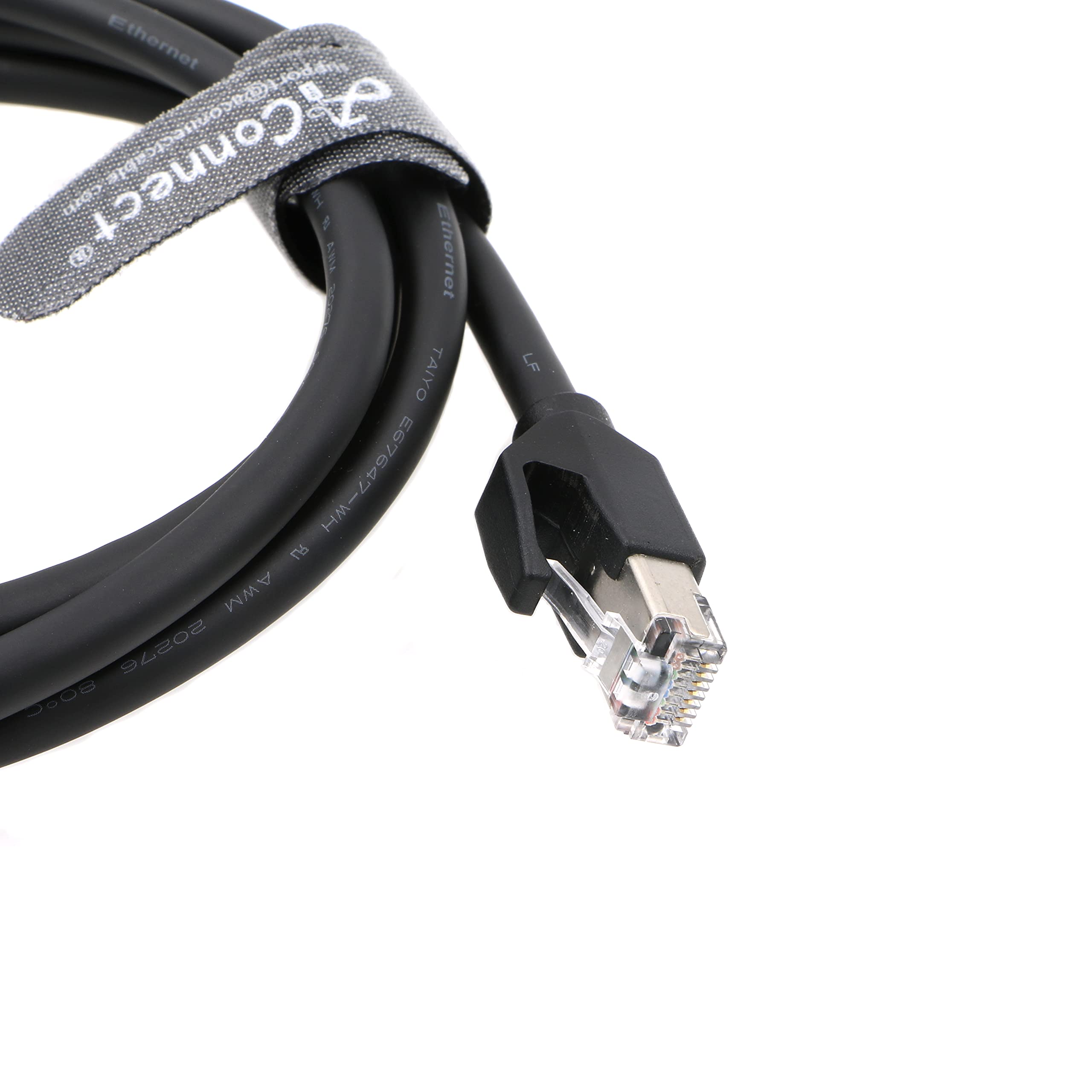 M12-A-Code-RJ45-Ethernet-Cable for Cognex DM300 M12 8-Pin A-Code Male to RJ45 for Industrial Camera 6.6Ft|2M