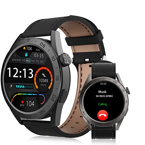 AHWOO Smart Watches for Men Women(Make/Answer Call)，Activity Trackers and Smartwatches with Heart Rate,Sleep,Blood Oxygen Monitor，Waterproof Fitness Smart Watch for Android iPhone Compatible