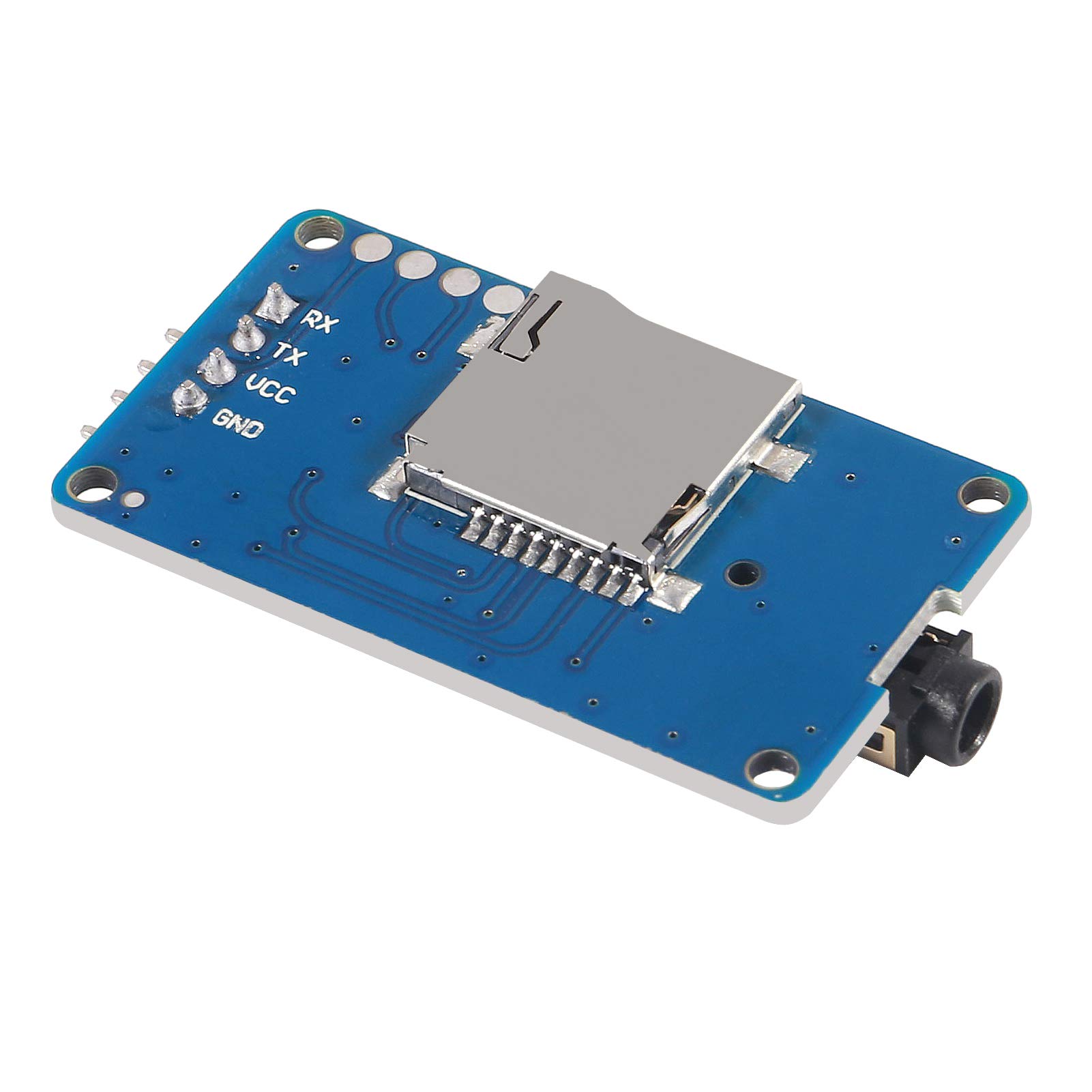 DORHEA 2Pcs YX5300 UART Control Serial MP3 Music Player Module Voice Serial Port UART Control Module with TF Card Slot for AVR/ARM/PIC