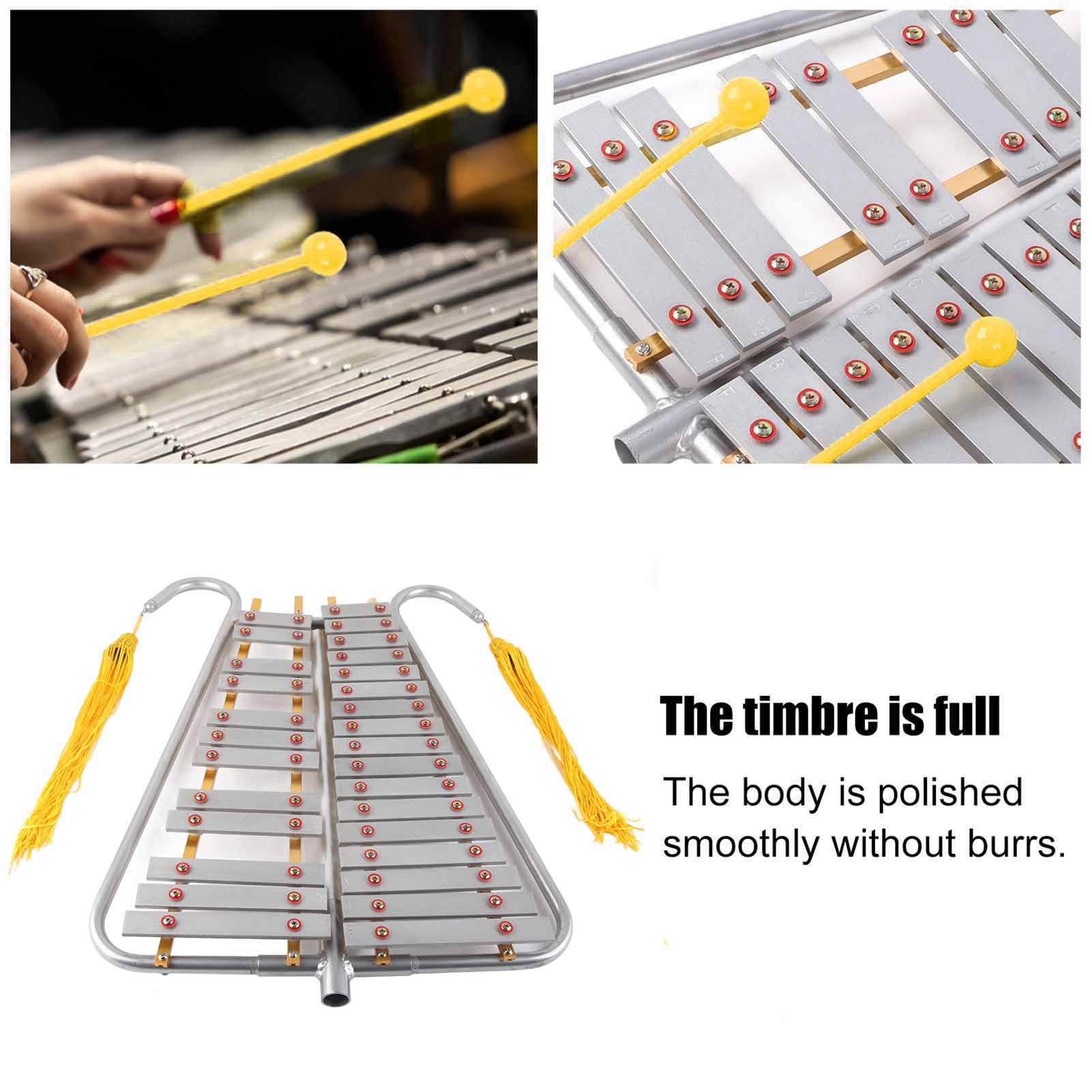 29 Note Glockenspiel Xylophone Percussion Kit Aluminum Alloy Musical Instrument for Beginners, Music Teaching, Gifts