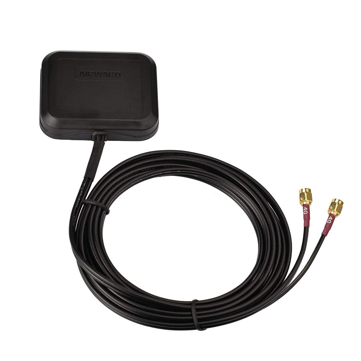 Bingfu 4G LTE Adhesive Magnetic Mount Antenna MIMO SMA Male 4G LTE Antenna Compatible with 4G LTE Wireless Router Home CPE Router Mobile Modem Hotspot Industrial IoT Router Cellular Gateway