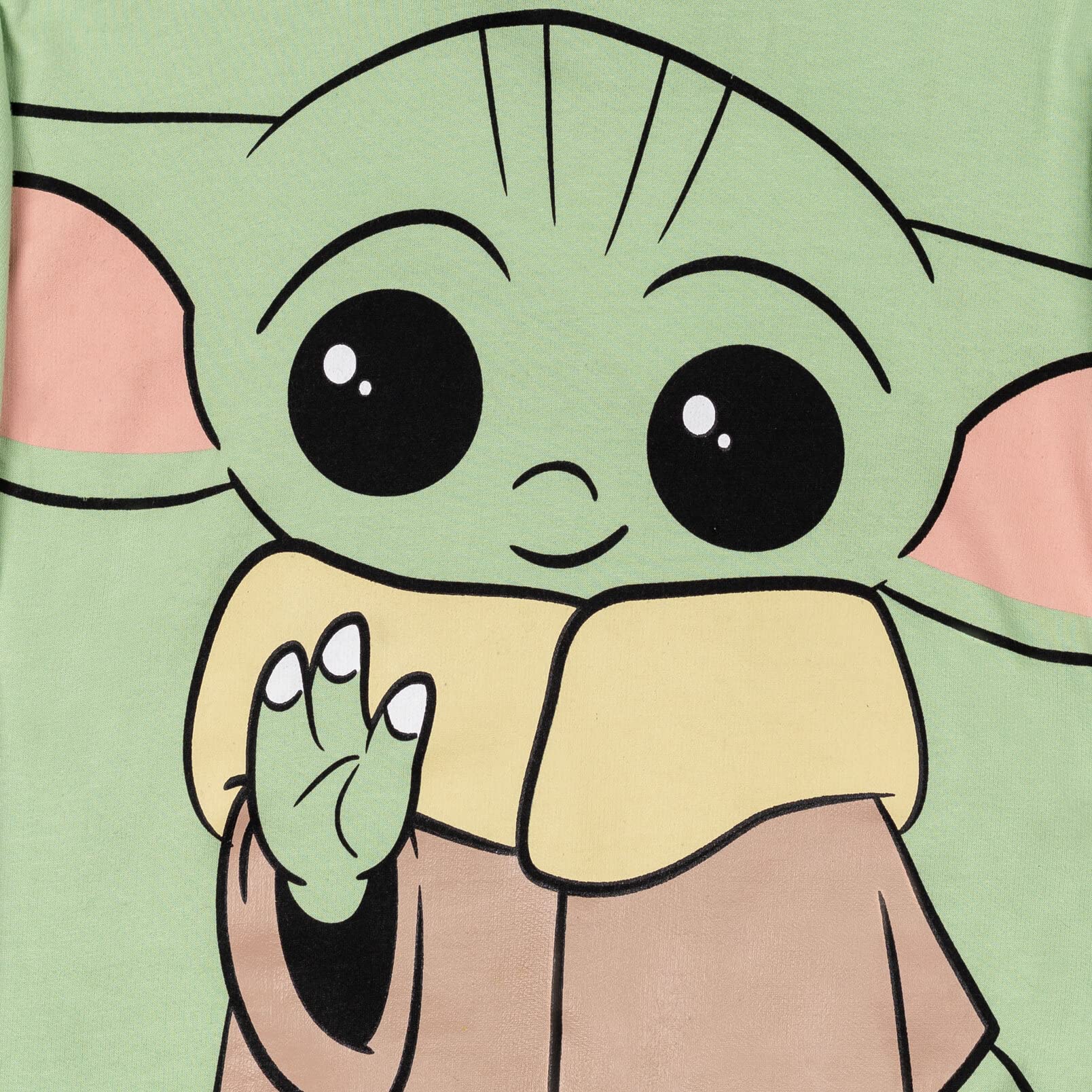 STAR WARS The Mandalorian Baby Yoda Little Boys Fleece Pullover Hoodie Green 7-8