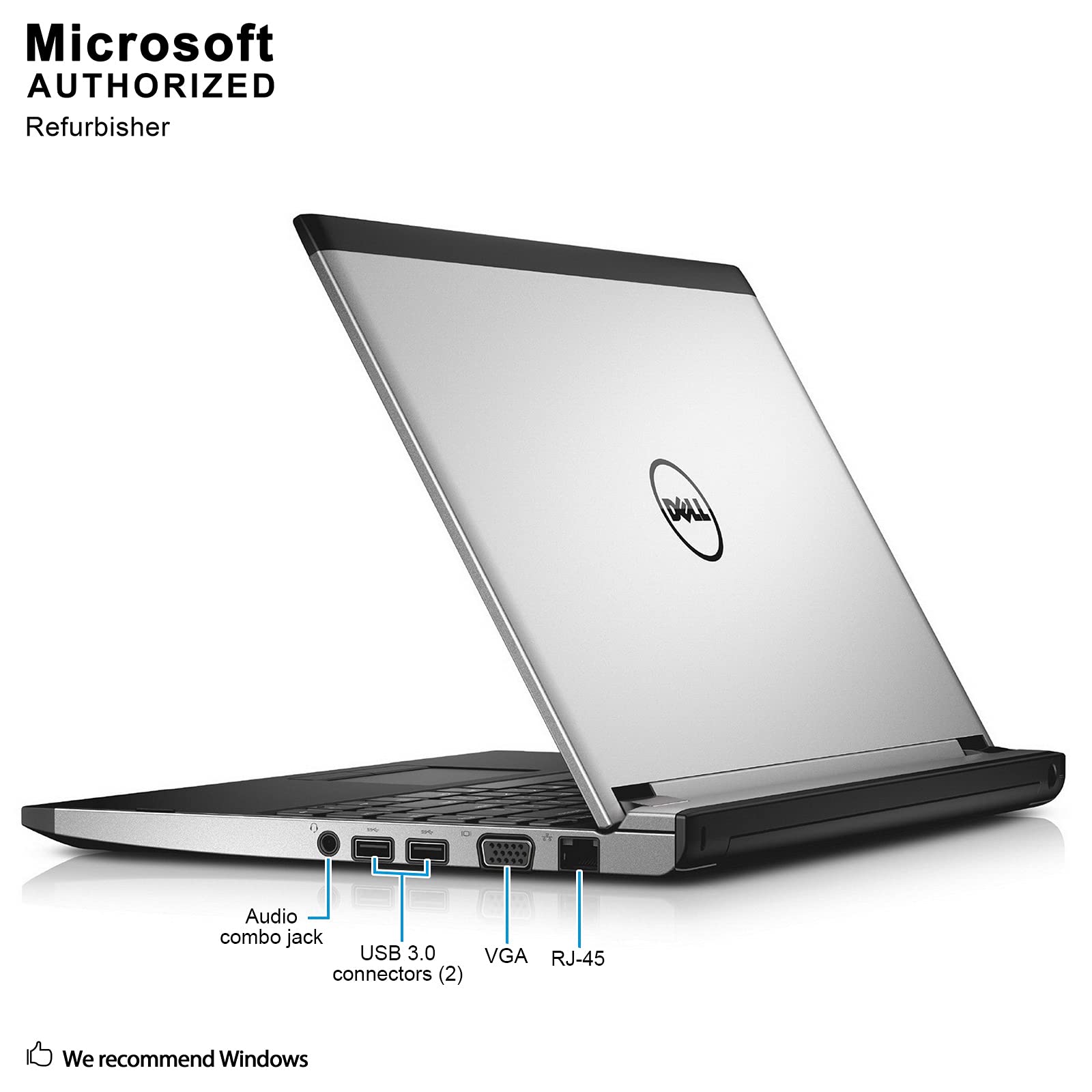 Dell Latitude 3330 13.3 Inch Business Laptop, Intel Core i3 2375M 1.5GHz, 8G DDR3L, 500G, WiFi, VGA, HDMI, Windows 10 64 Bit Multi-Language Supports English/French/Spanish(Renewed)