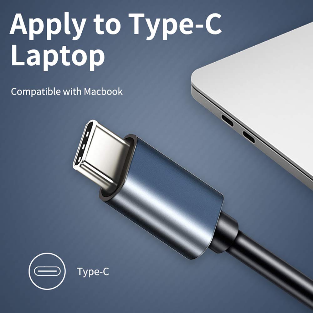 Cabletime USB C Hub Hdmi Adapter,7 in 1 Type C Hub to Hdmi 4k,3 USB 3.0 Ports,100W Power Delivery,Sd/Tf Card Readers Compatible with MacBook/Pro/Air