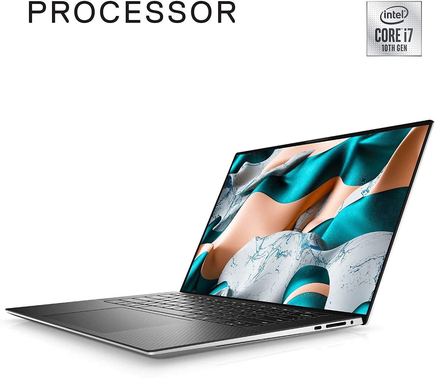 Dell XPS 15 9500 (Latest Model) 15.6-inch Laptop Intel Core i7-10750H 10th Gen 32GB DDR4 RAM 1TB SSD, 4K UHD+ (3840x2400) 500-NIT Touch NVIDIA Geforce GTX 1650 Ti 4GB GDDR6, Windows 10 PRO (Renewed)