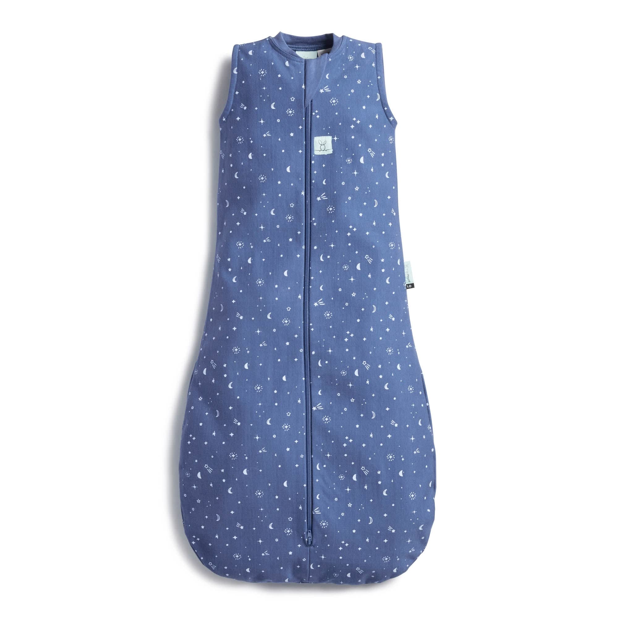 ergoPouch 1.0 Tog Jersey Baby Sleep Sack – Organic Cotton Baby Sleeping Bag, Made of Soft & Breathable Material for Peaceful Night's Sleep (Night Sky, 3-12 months)