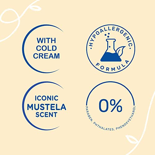 Mustela Baby Gentle Soap - Bar Soap for Dry Skin - with Natural Avocado, Cold Cream, Beeswax & Shea Butter - 3.52 oz