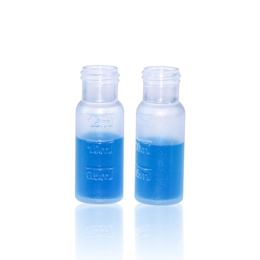 ALWSCI 2mL 9 mm Screw Top Polypropylene Vials, Graduations, Transparent, 100 pcs/pk