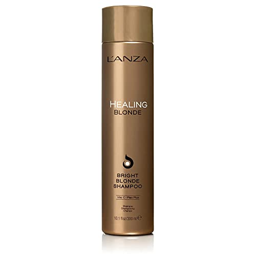 L'ANZA Healing Blonde Bright Shampoo,Formulated for Natural &Decolourized Blonde Hair,Boosts Shine & Brightness while Healing with Sulfate-free,Paraben-free,Gluten-free Formula,10.10 Fl Oz(Pack of 1)