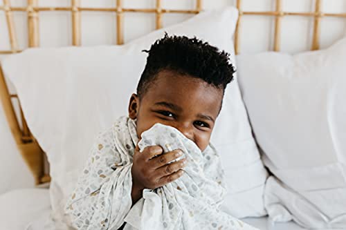 Large Premium Knit Baby Swaddle Receiving Blanket "Arlo" by Copper Pearl