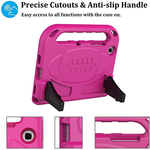 TIRIN Case for Samsung Galaxy Tab A7 10.4 inch 2020/2022, Galaxy Tab A7 Kids Case, Built-in Screen Protector Shockproof Handle Stand Case for Samsung Tab A7 10.4 Inch (SM-T505/T500/T507/T509), Pink