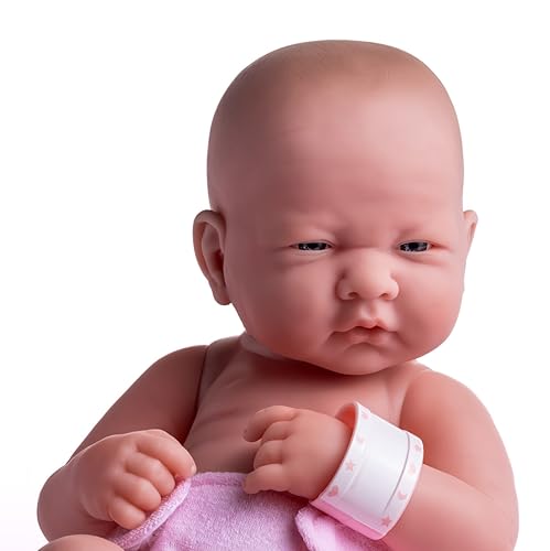8 piece Layette Baby Doll Gift Set | JC Toys - La Newborn Nursery | 14" Life-Like Doll w/ Accessories | Pink | Ages 2+