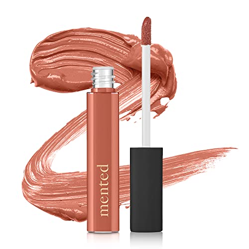 Mented Cosmetics Lip Gloss for Women Tinted Lip Balm Stain, Long Lasting Buildable Moisturizing Lipgloss Lipstick Topper, Made in USA, Cruelty Free Vegan Makeup, Coralition