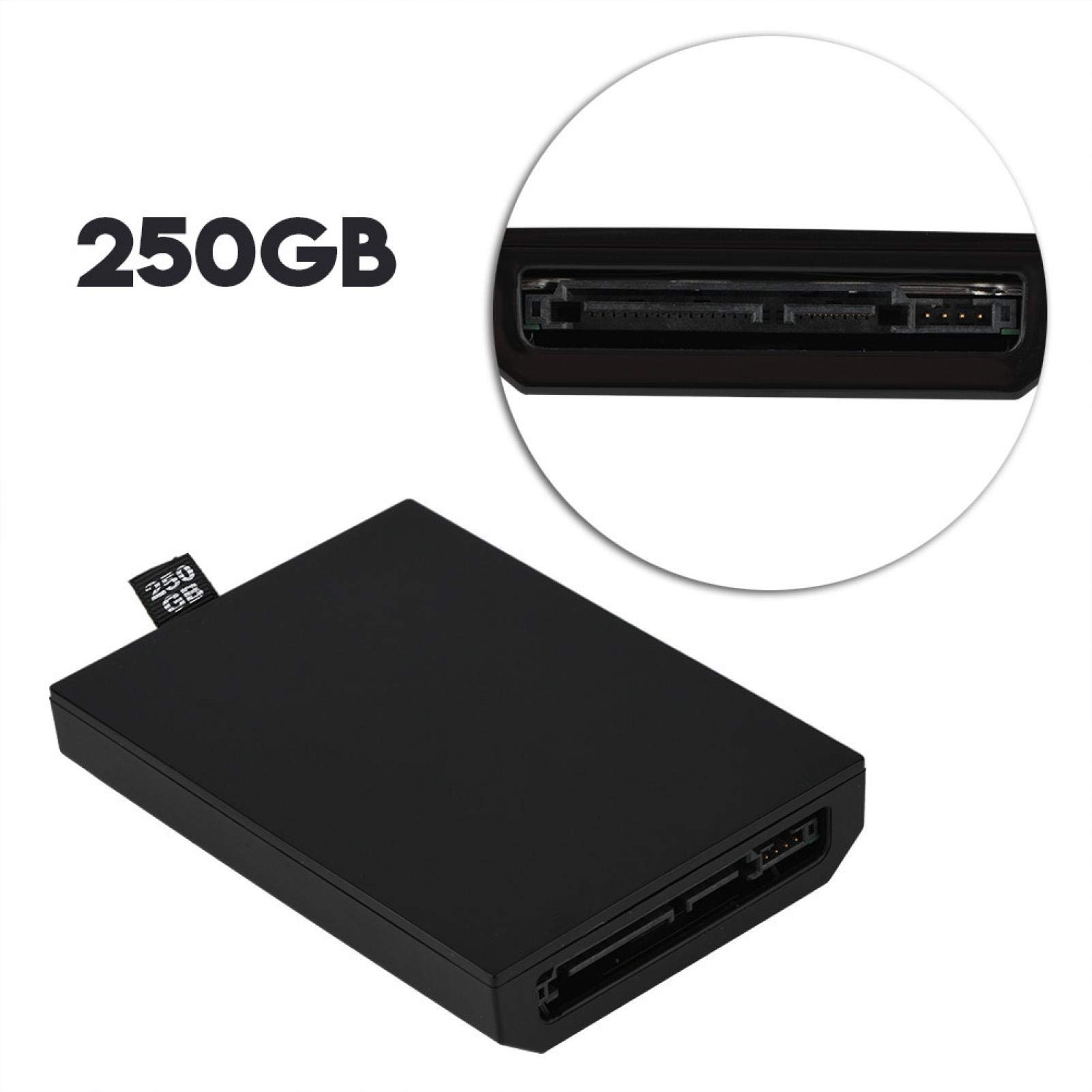 Slim Hard Drive Internal Desktop Hard Disk Replacement for Xbox 360 Slim ABS Plastic Case(250GB)