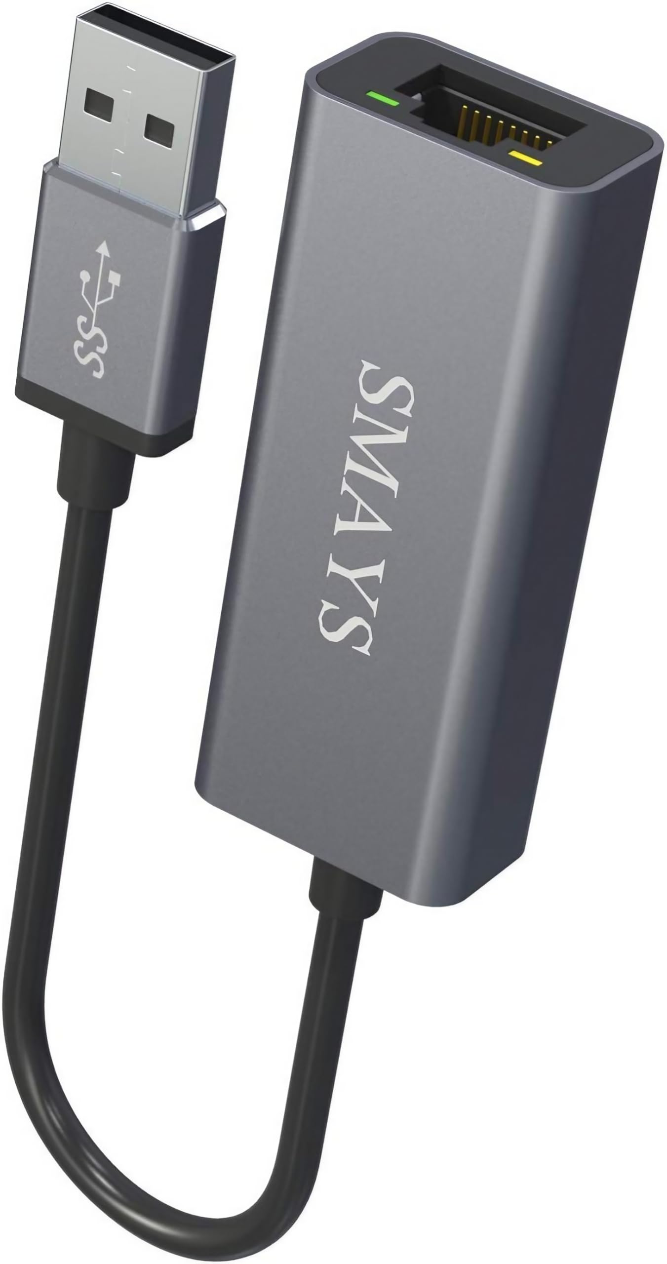Ethernet Adapter Compatible with Roku TV, Samsung Smart TV - Wired Internet Connection, USB to LAN 10/100