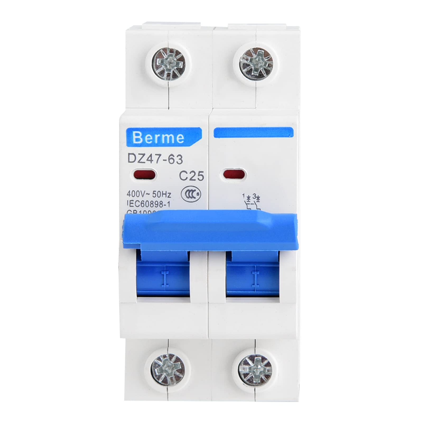 YWBL-WH Miniature Circuit Breaker DZ47-63 2P 400V AC Miniature Circuit Breaker Leakage Air Switch 25A 40A 50A 63A(25A)