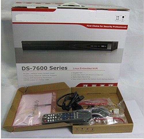 Hikvision DS-7616NI-I2/16P 16CH 16POE 12Mp Resolution 16CH POE NVR for IP Camera Support Two way Audio and Alarm In/OUT (Renewed)