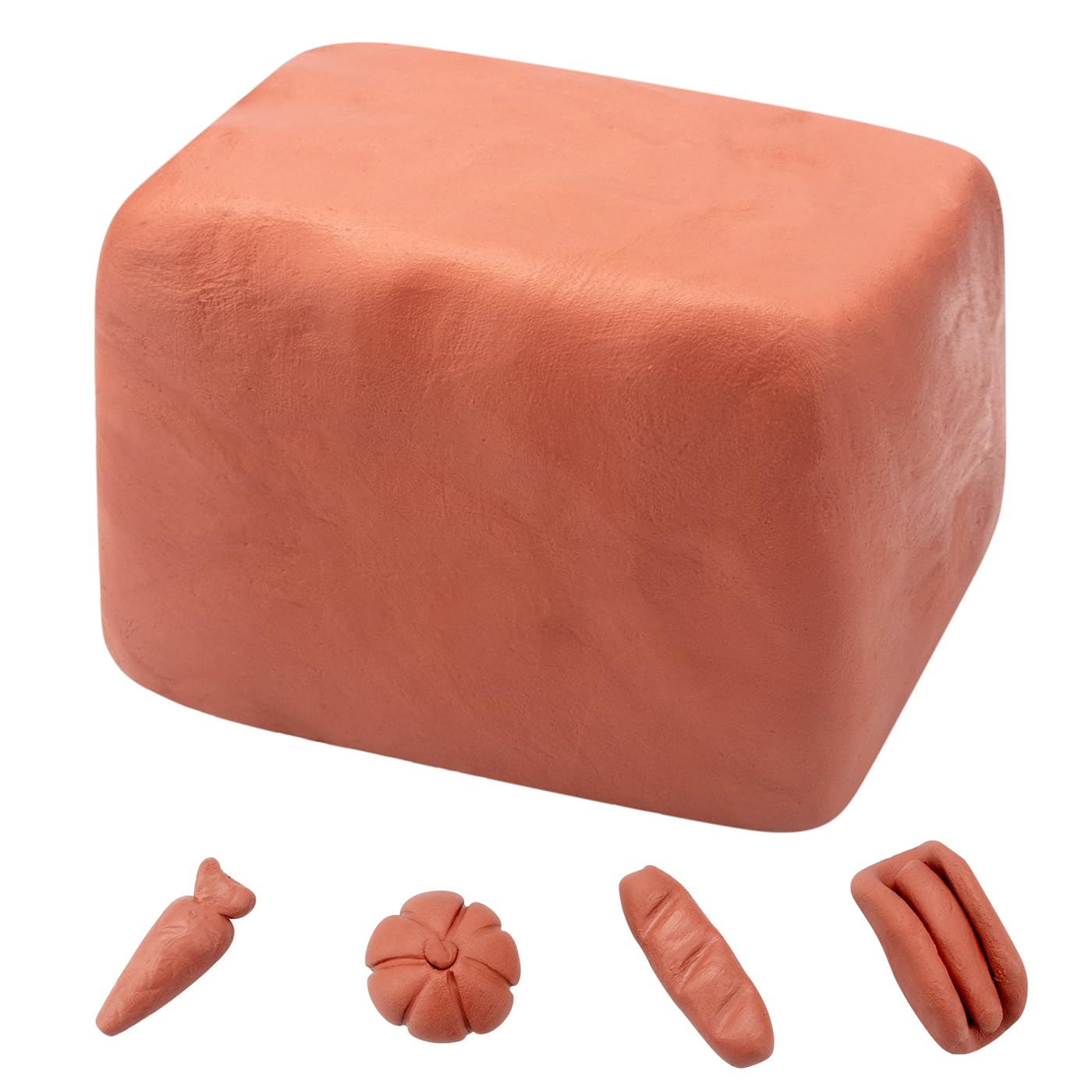 19 lbs Natural Air-Dry Clay, Air-Hardening Modeling Clay, Pottery Clay, Baking Clay, Self Hardening Pottery Clay, All-Purpose Modeling Clay, Red
