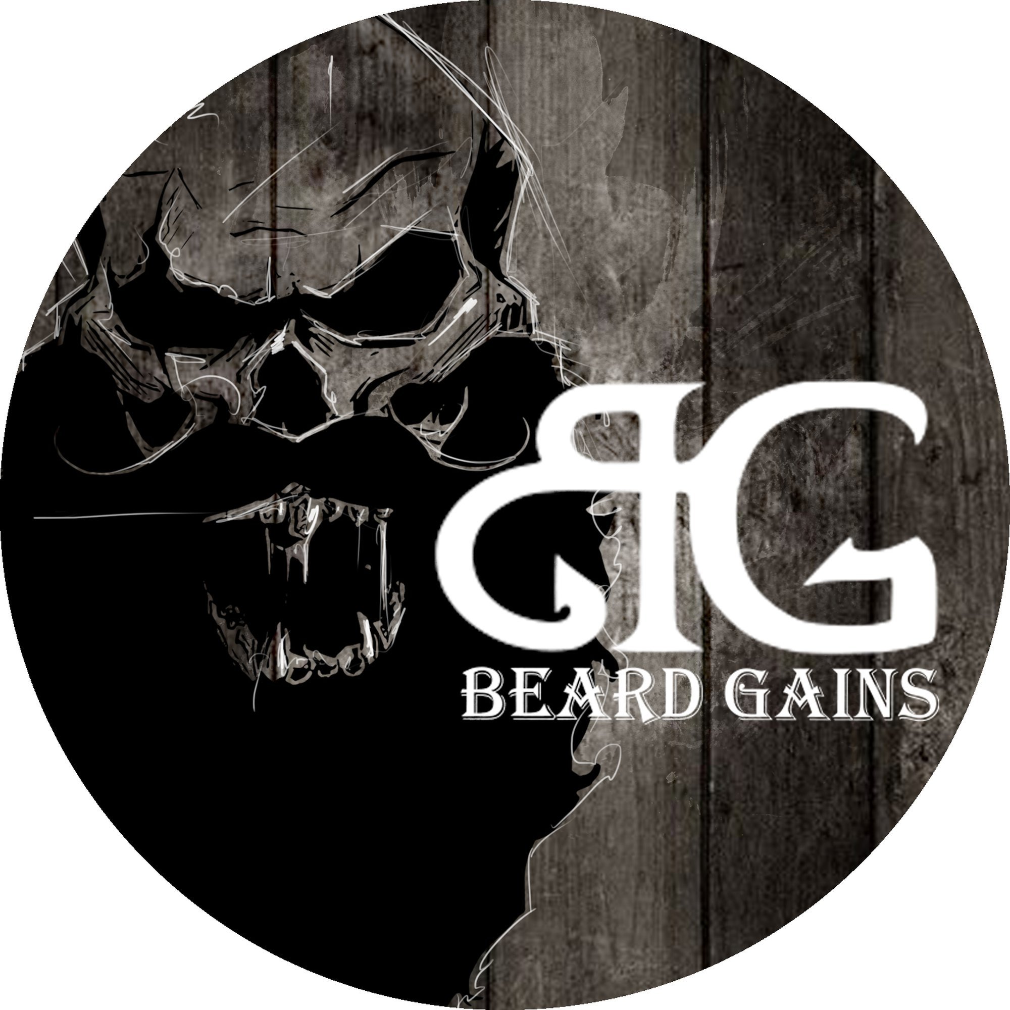 Beard Gains Beard Bandana - Mens Bedtime Bib Made In USA - Adjustable Facial Hair Apron Guard Bonnet Rag (Short String Over Ear)