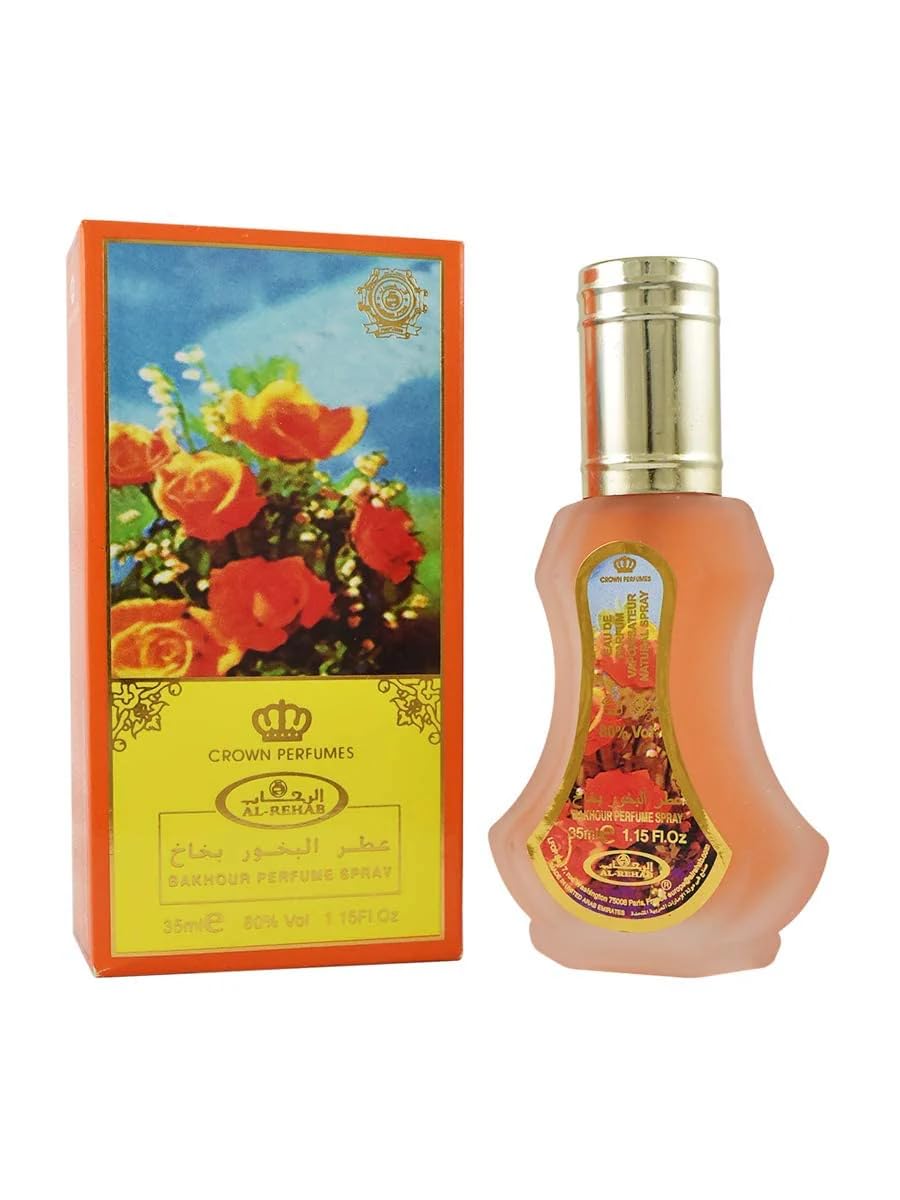 Al-Rehab Bakhour Eau de Parfum Spray for Unisex, 1.15 Ounce