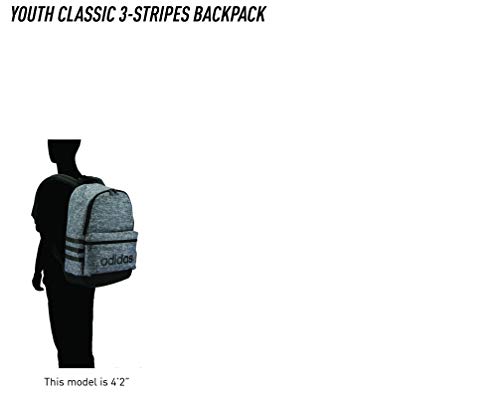 adidas Classic 3S Backpack, Jersey White/Halo Mint Green/Violet Tone Purple, One Size