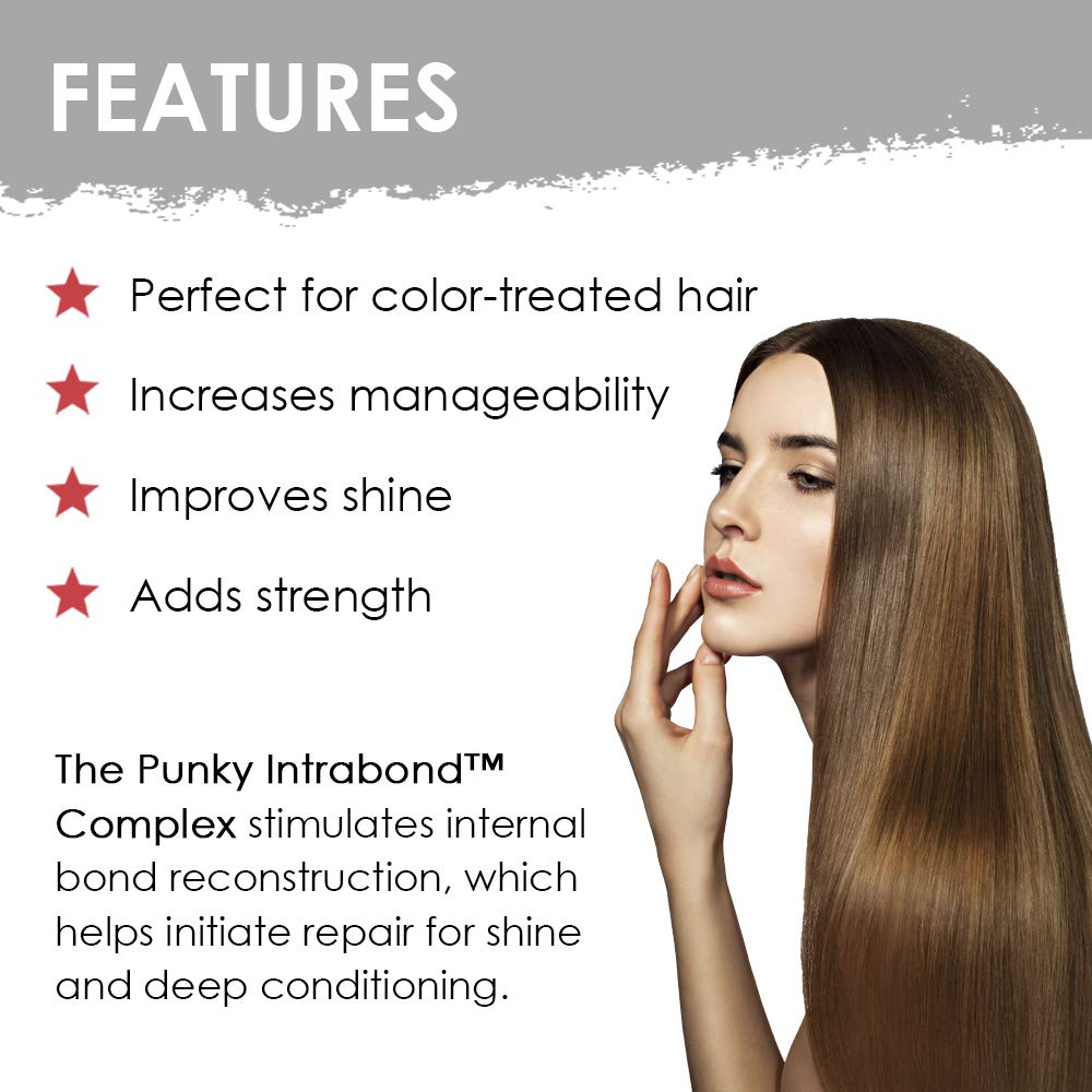 Punky Colour Intrabond Leave-In Spray Conditioner with Hair Repairing Complex, for Dry, Damaged, Chemically Treated Hair, 6 oz