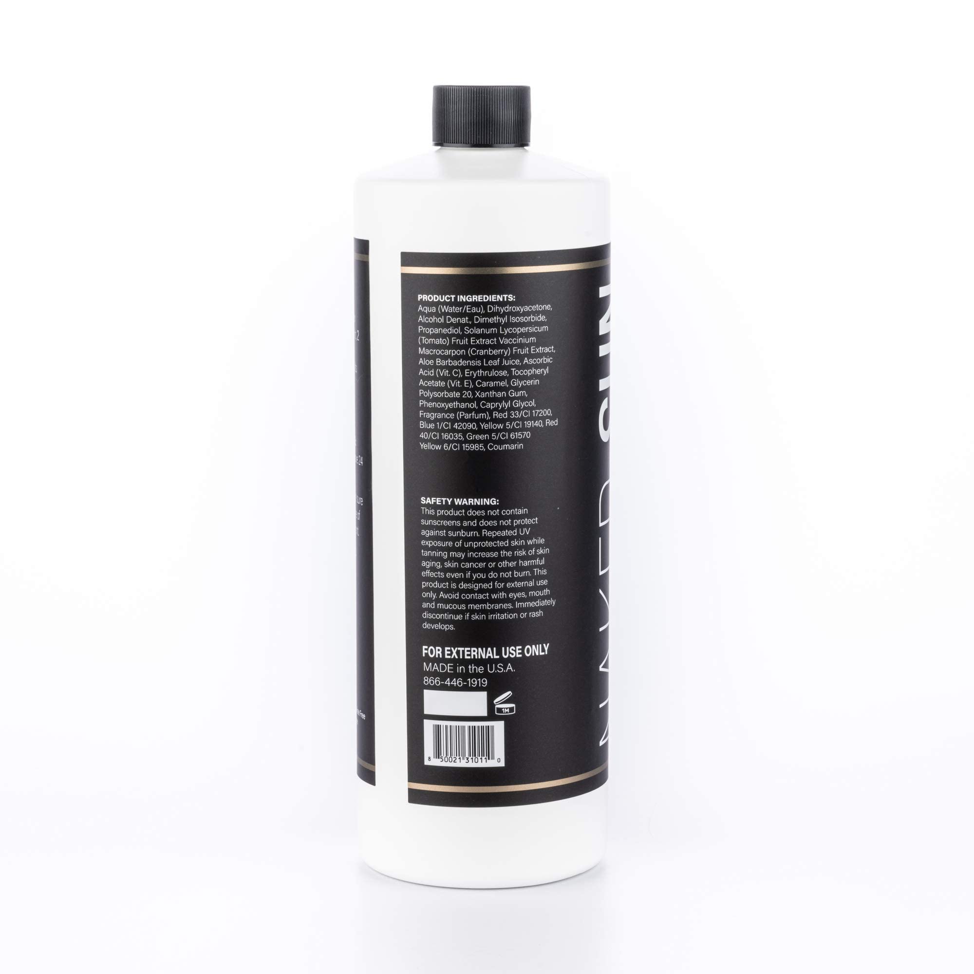 Naked Sun Honey Glow Violet Spray Tan Solution - 32 oz Airbrush Sunless Self Tanning Spray