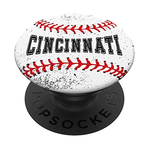 Baseball Ball Graphics Sports - Cincinnati PopSockets PopGrip: Swappable Grip for Phones & Tablets