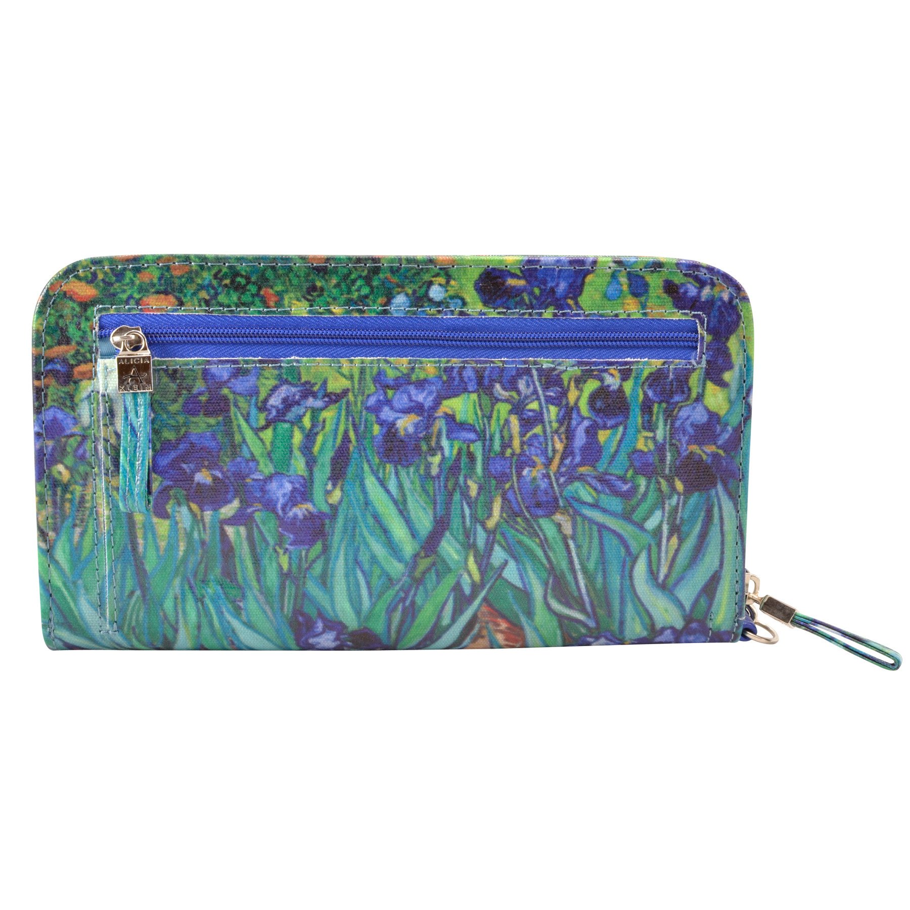 Alicia Klein® A92MS-IRISES Island collection - Market Street Wallet Wristlet and Phone Case