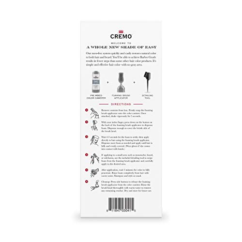 Cremo No Mix No Mess Hair and Beard Color, Light Brown, 2.7 Fl Oz