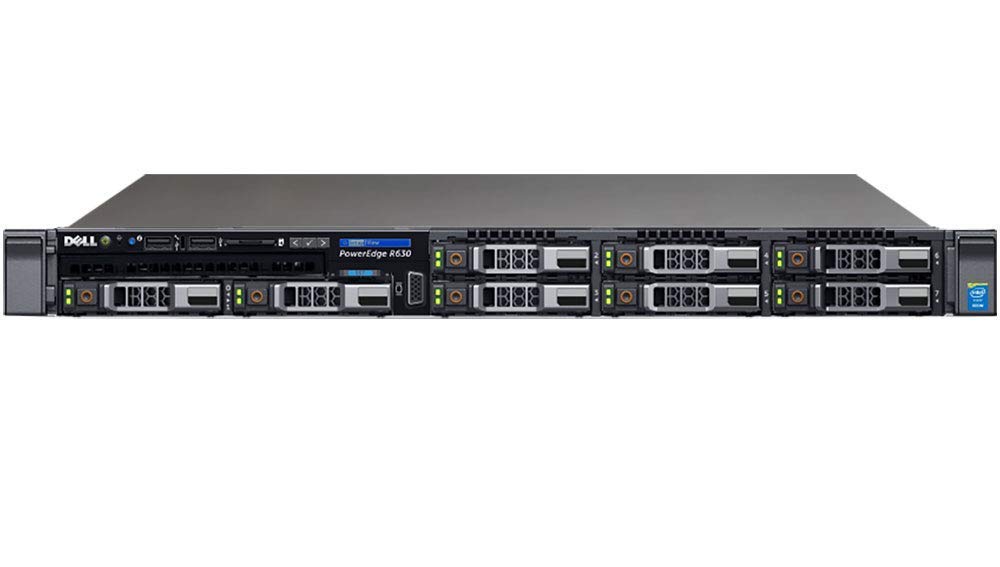 Dell PowerEdge R630 Server Bundle Including, 2 x Intel Xeon E5-2620 v4 8-Core 2.1GHz CPU, 64GB DDR4 RAM, 7.68TB SSD, RAID, Rail Kit (Renewed)