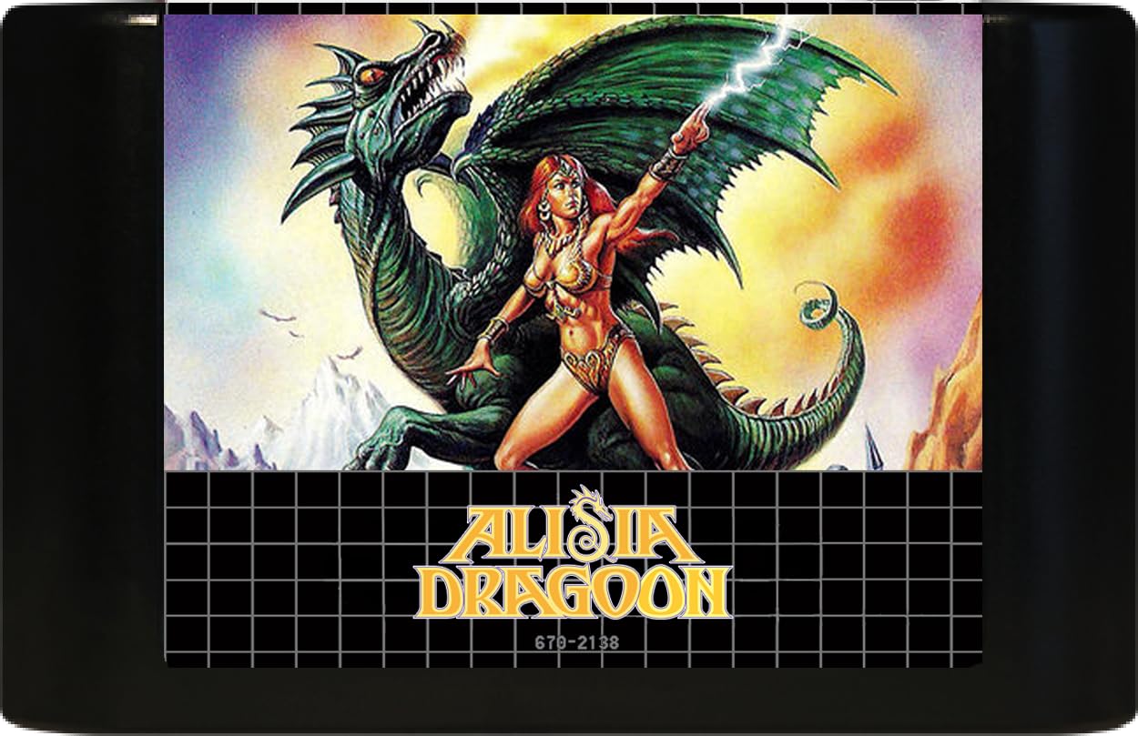 Alisia Dragoon (Sega Genesis) – Reproduction Video Game Cartridge