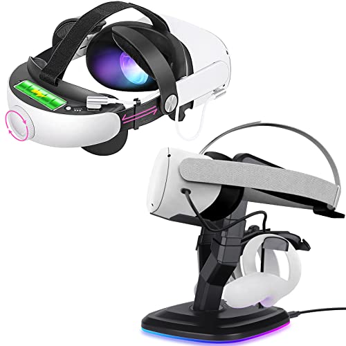 2BK Head Strap with Battery for Oculus Quest 2