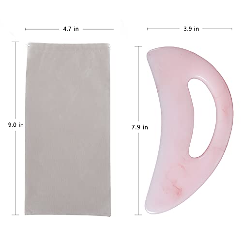 AICNLY Large gua sha Massage Tool, Lymphatic Drainage Massager,Muscle Scraping Massage Tools,Body Sculpting Anti Cellulite Tools for Man and Women (Pink)