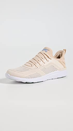 APL: Athletic Propulsion Labs Women's Techloom Tracer Sneakers, Beach/Frozen Grey/White, 7.5 Medium US