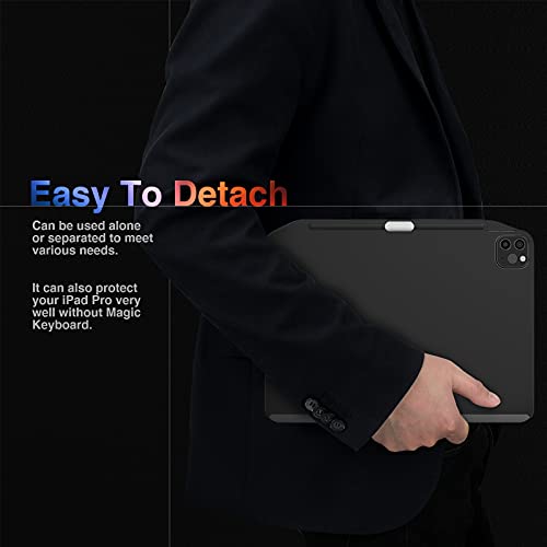 SWITCHEASY CoverBuddy [2022 Upgrade] Magnetic Case for 2018-2022 iPad Pro 11" (1st-4th Gen) - Compatible with Magic Keyboard, Ultra Slim iPad Case, Keyboard Not Included (Black)