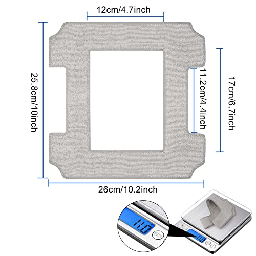 6Pcs Washable Mop Pads Replacement for Ecovacs Winbot W1/W1 Pro/W2/W2 Omni Window Vacuum Cleaner Spare Parts Mop Cloth