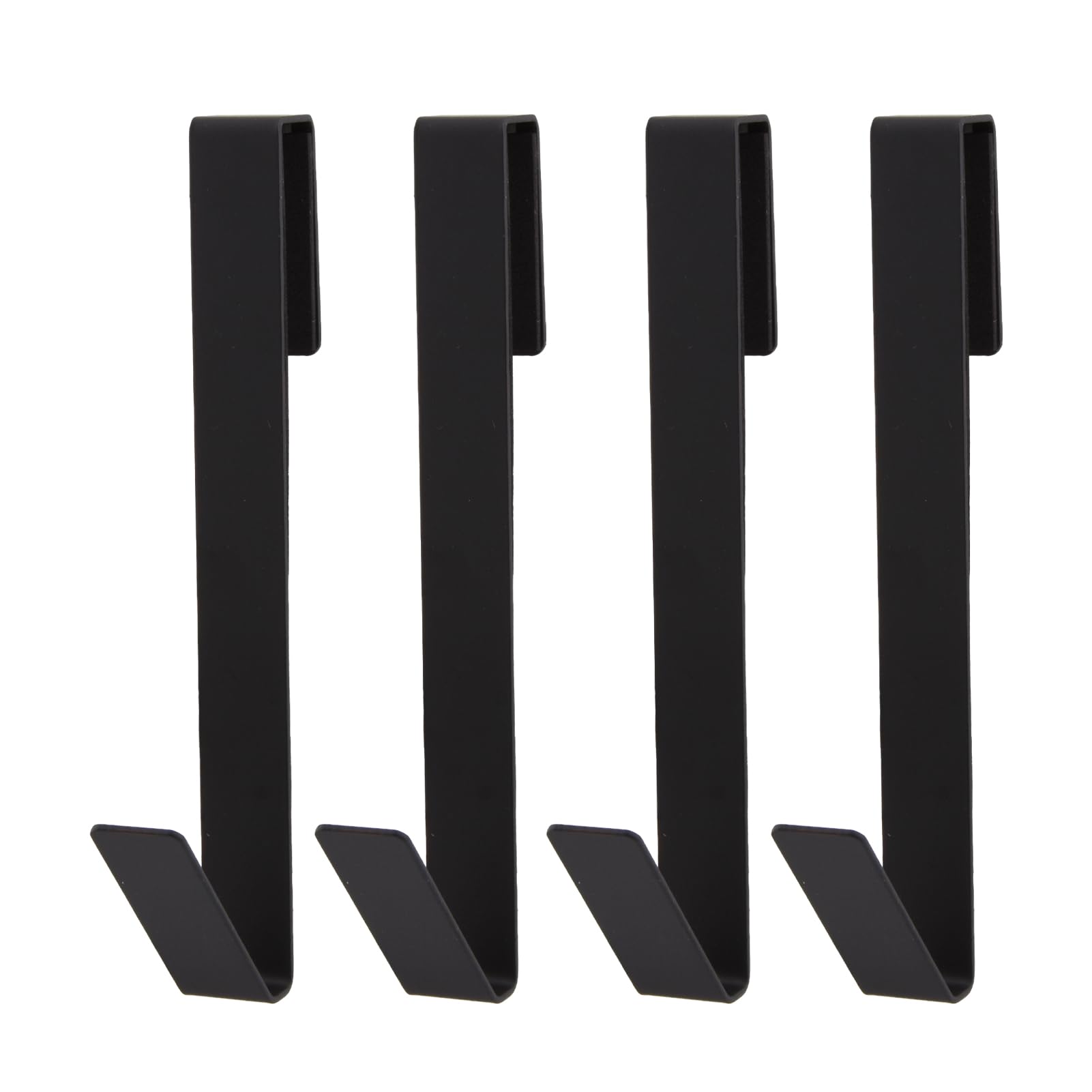 7 Inch Shower Door Hooks, 4 Packs Over The Door Towel Hooks for Bathrooms Extended Shower Hook, Heavy Duty Drilling-Free Shower Towel Rack for Frameless Glass Shower Door