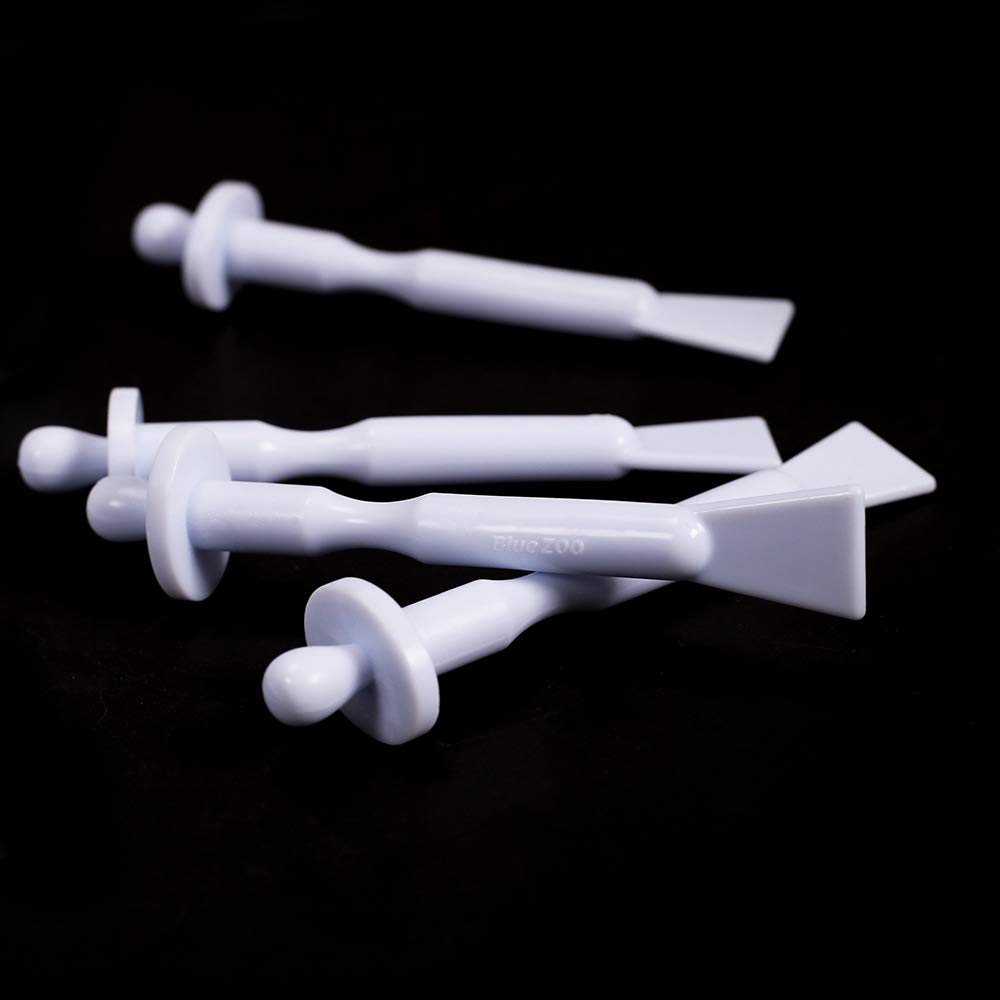 BlueZOO 30PCS 2-IN-1 Nose Wax Applicator Spatulas for Nasal Cleaning, Eyebrows, Facial Hair Removal - Mustache Waxing Sticks for Women and Men