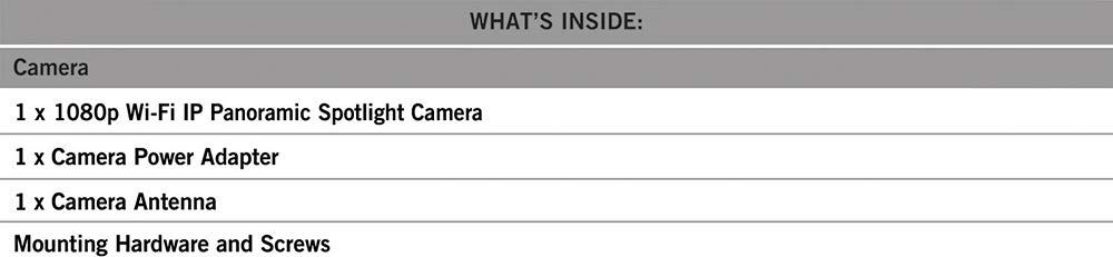 Night Owl 1080p AC Powered Panoramic Wi-Fi IP Indoor/Outdoor Camera with a 140° Ultra Wide Angle View, 2-Way Audio, Built-in Spotlight, Motion Detection, and Remote Viewing Mobile App